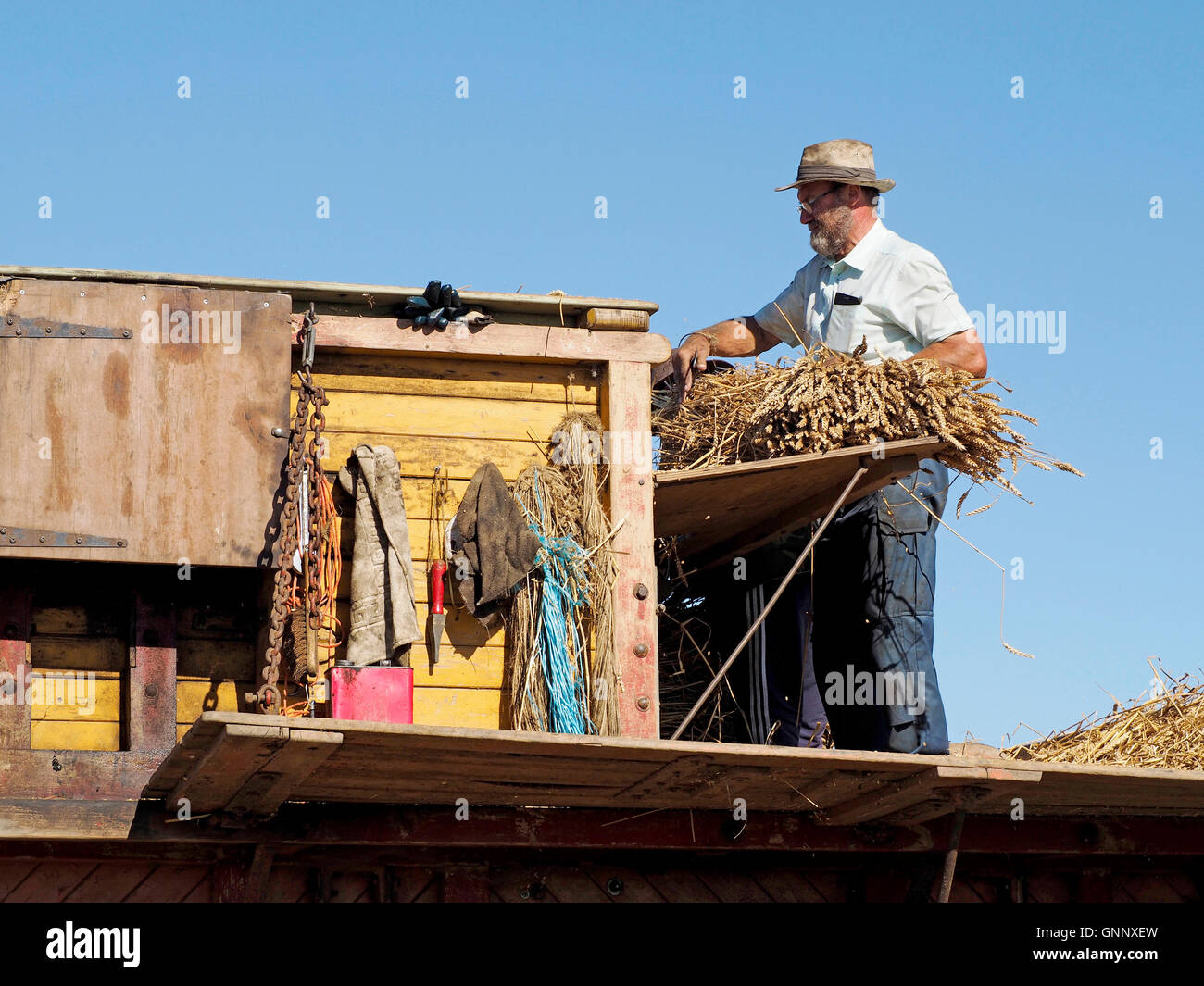 Threshing machine or simply thresher hi-res stock photography and ...