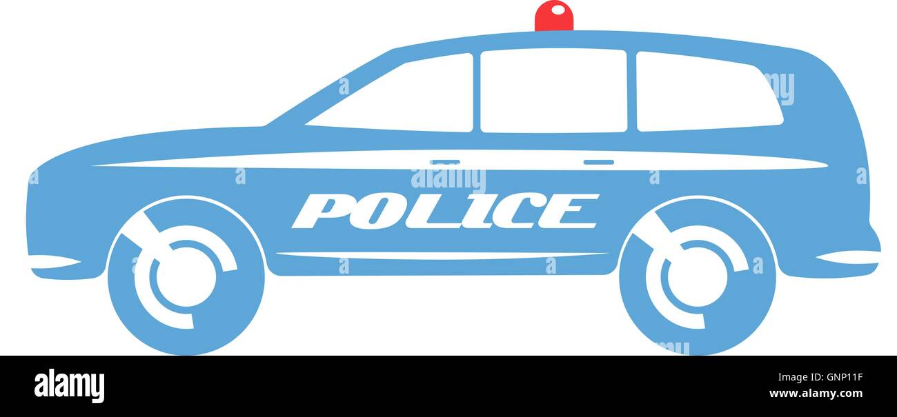 Police car flat design Stock Vector Image & Art - Alamy