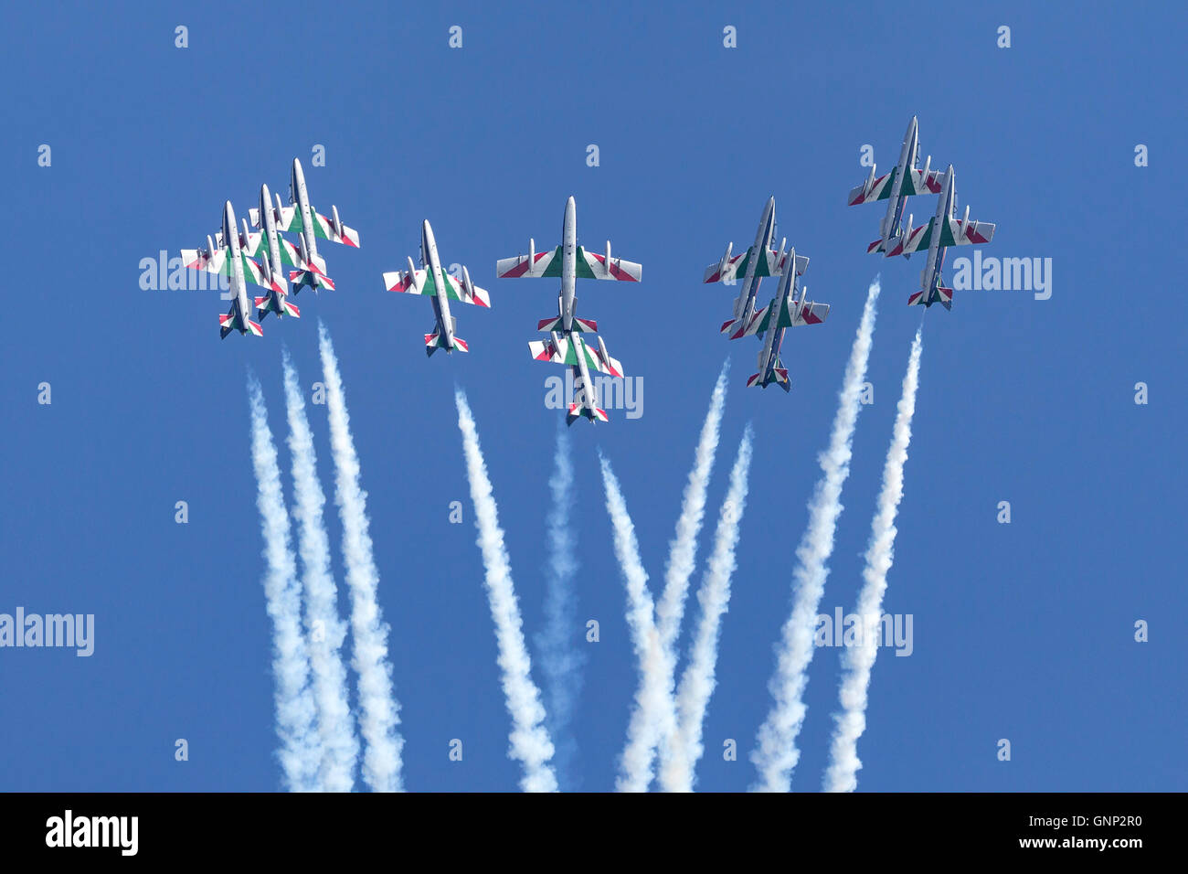 Italian air forces aerobatic display team hi-res stock photography and ...