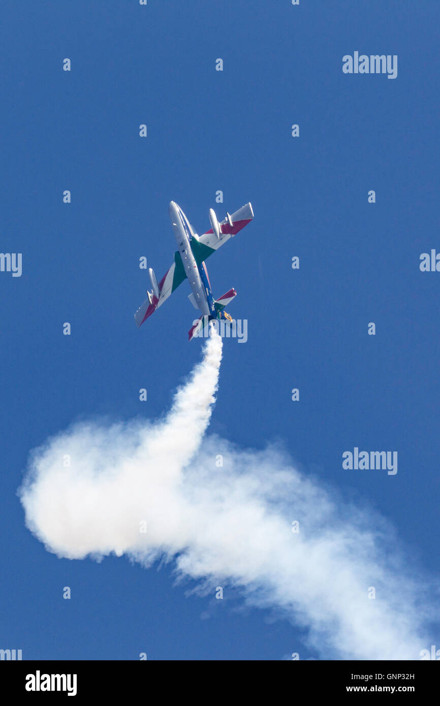 Frecce Tricolori formation aerobatic display team of the Italian Air ...