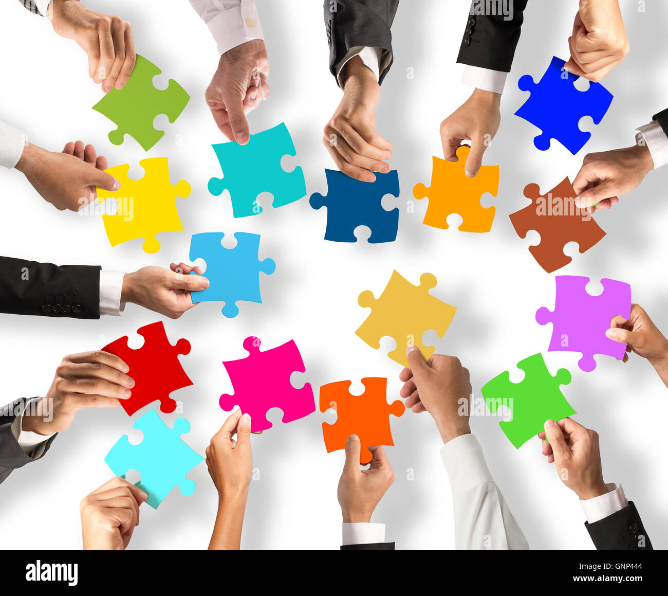 Puzzle Piece Teamwork