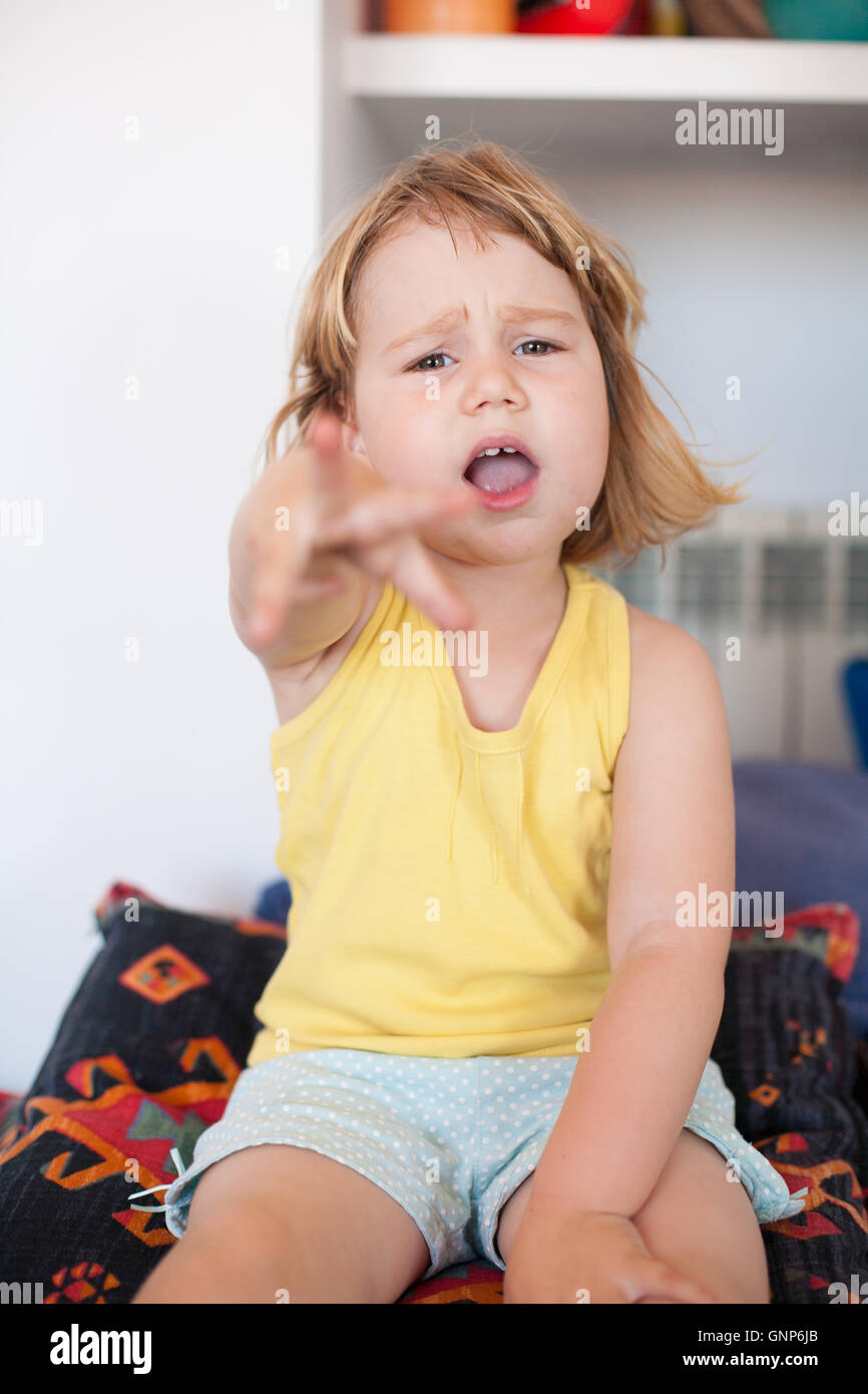 Child complaining hi-res stock photography and images - Alamy
