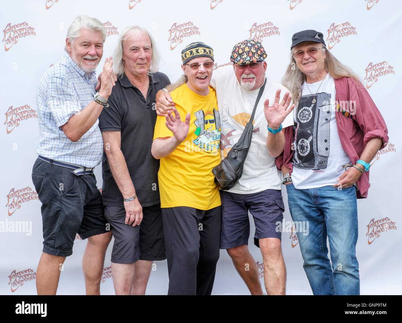 Fairport Convention backstage at Fairport's Cropredy Convention ...