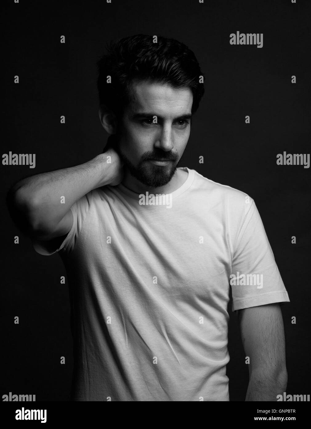 Make up artist male model Black and White Stock Photos & Images - Alamy