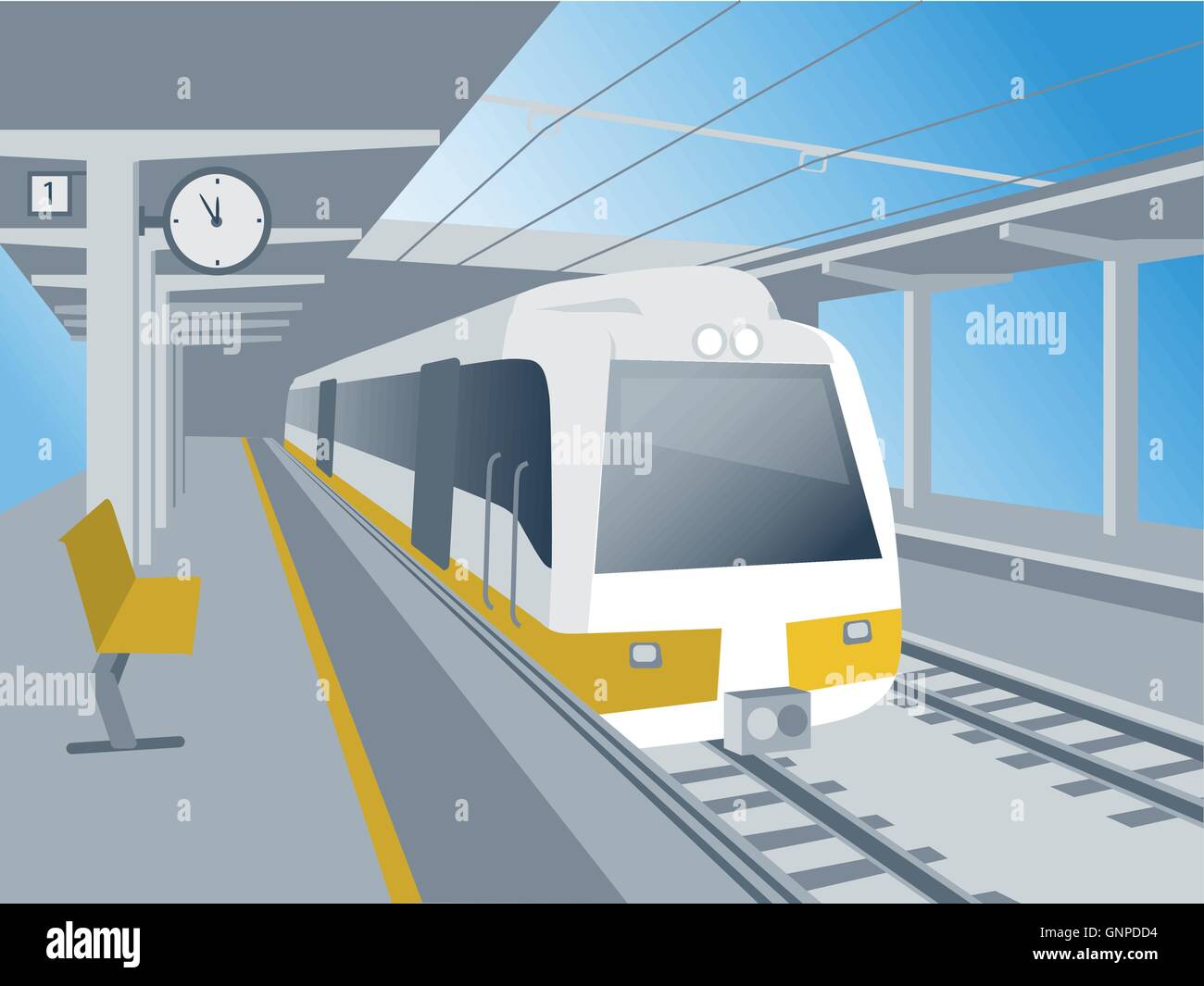 Railway Platform Clipart