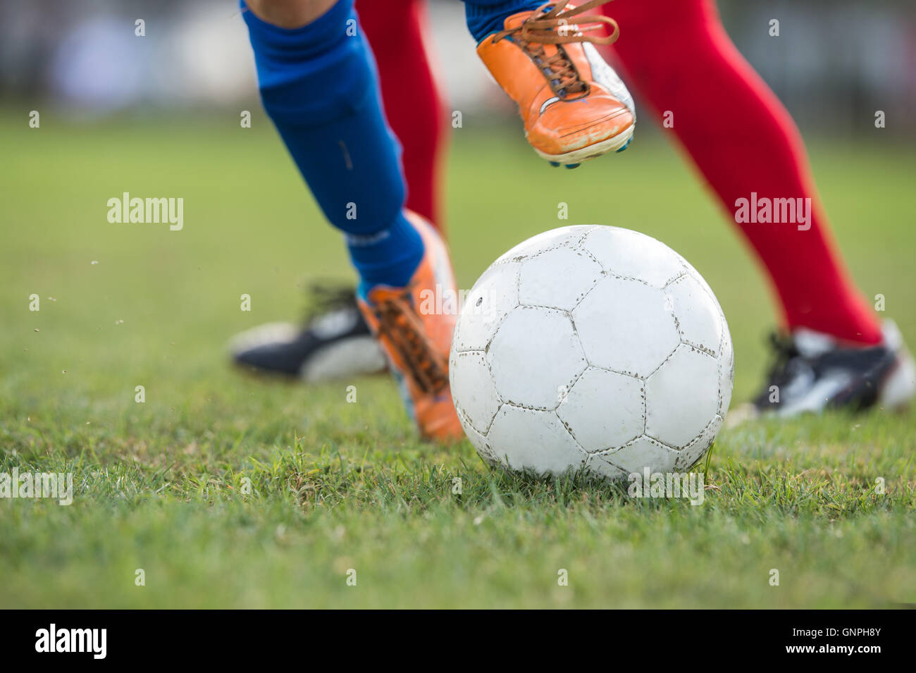 Foot ball on white hi-res stock photography and images - Alamy