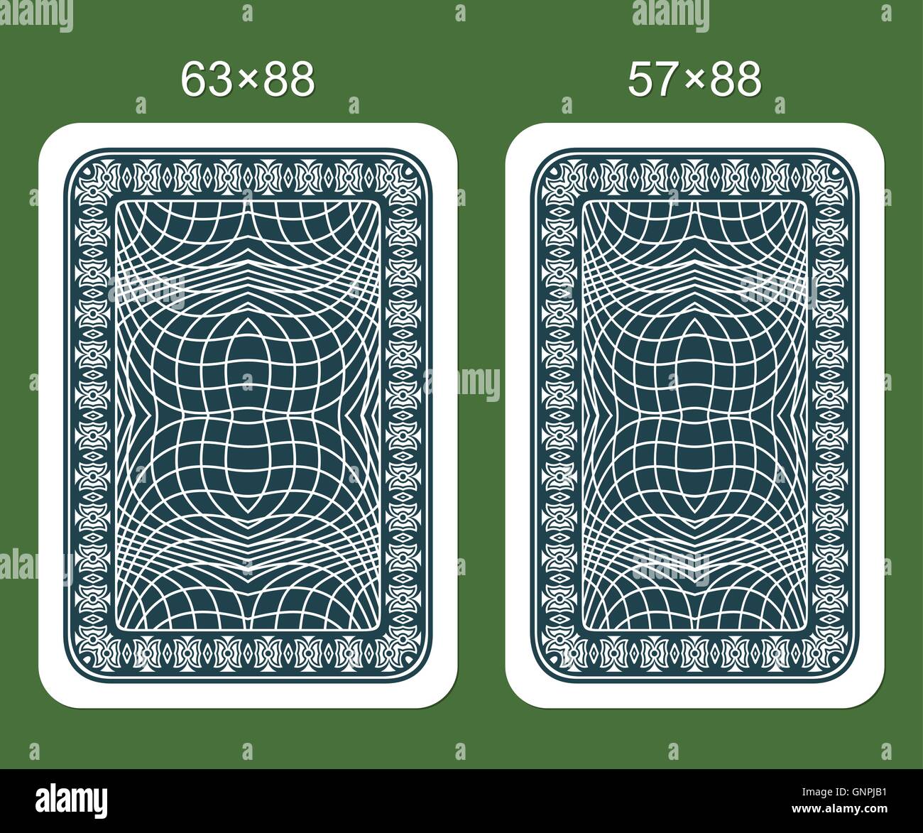 Design playing card back side hi-res stock photography and images - Alamy