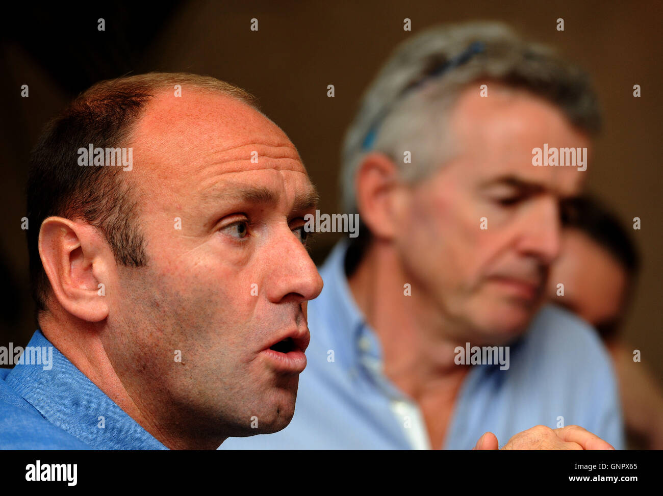 Ryanair's chief executive Michael O'Leary and chief marketing officer ...