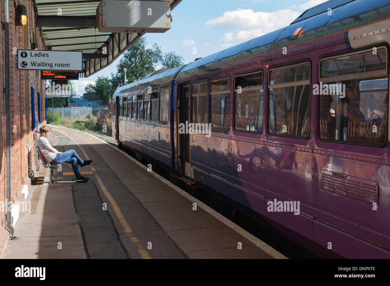 Northern Rail Pacer unit train Lincoln station Stock Photo - Alamy