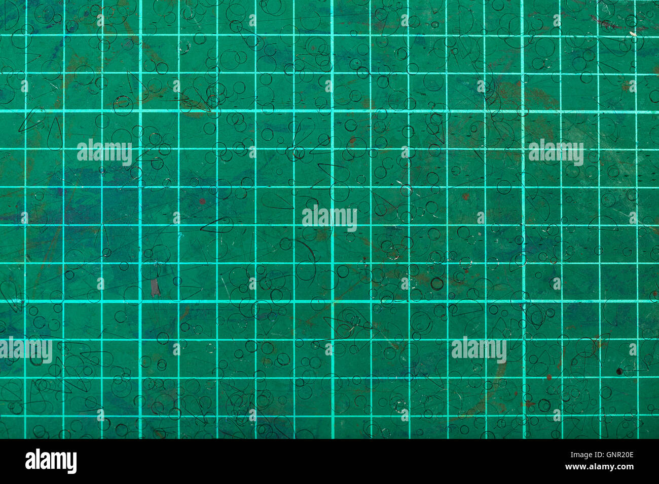 background from used green self-healing cutting mat Stock Photo - Alamy