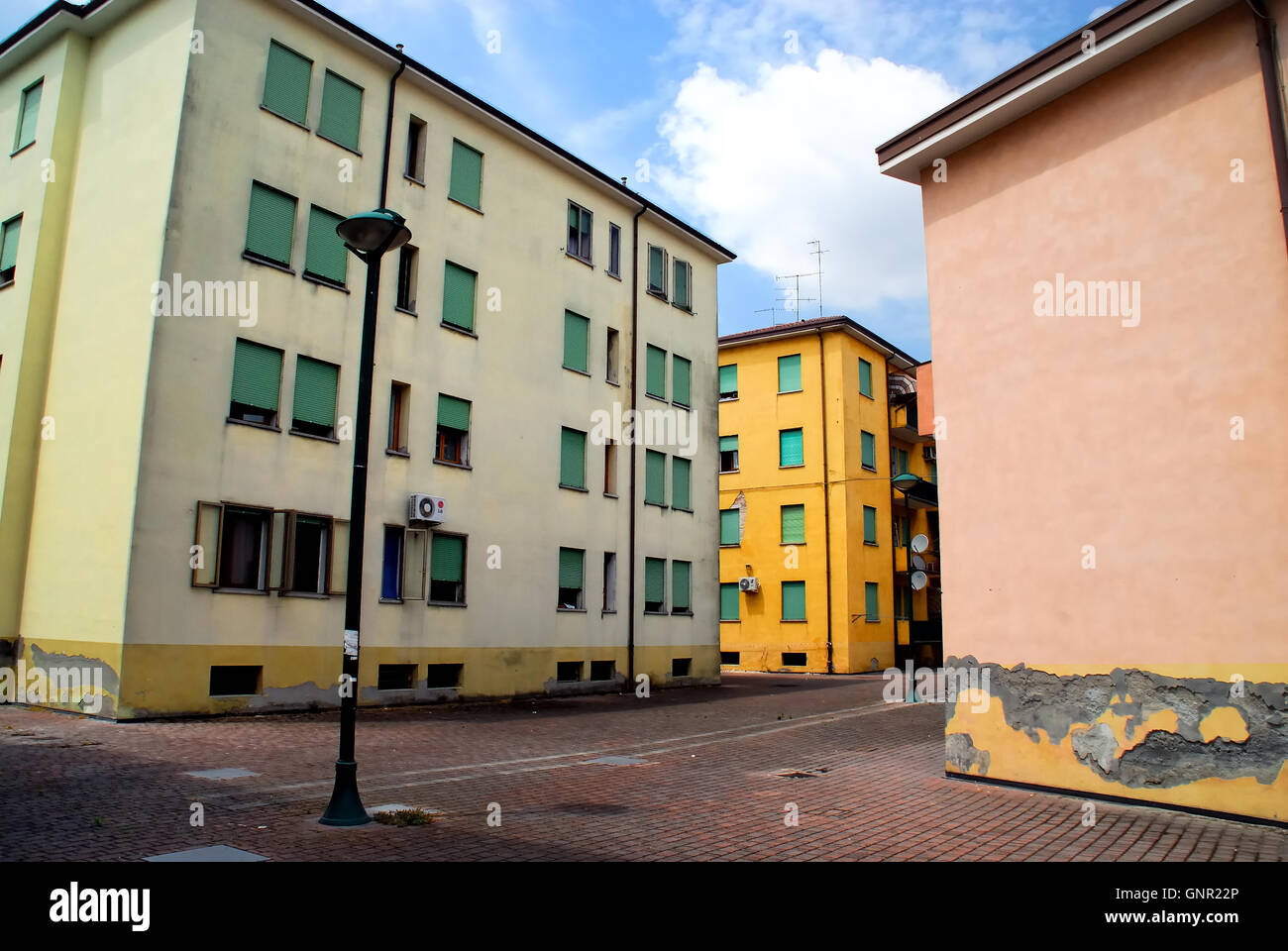 Venice, Marghera, Italy. Marghera : workers' houses Stock Photo - Alamy