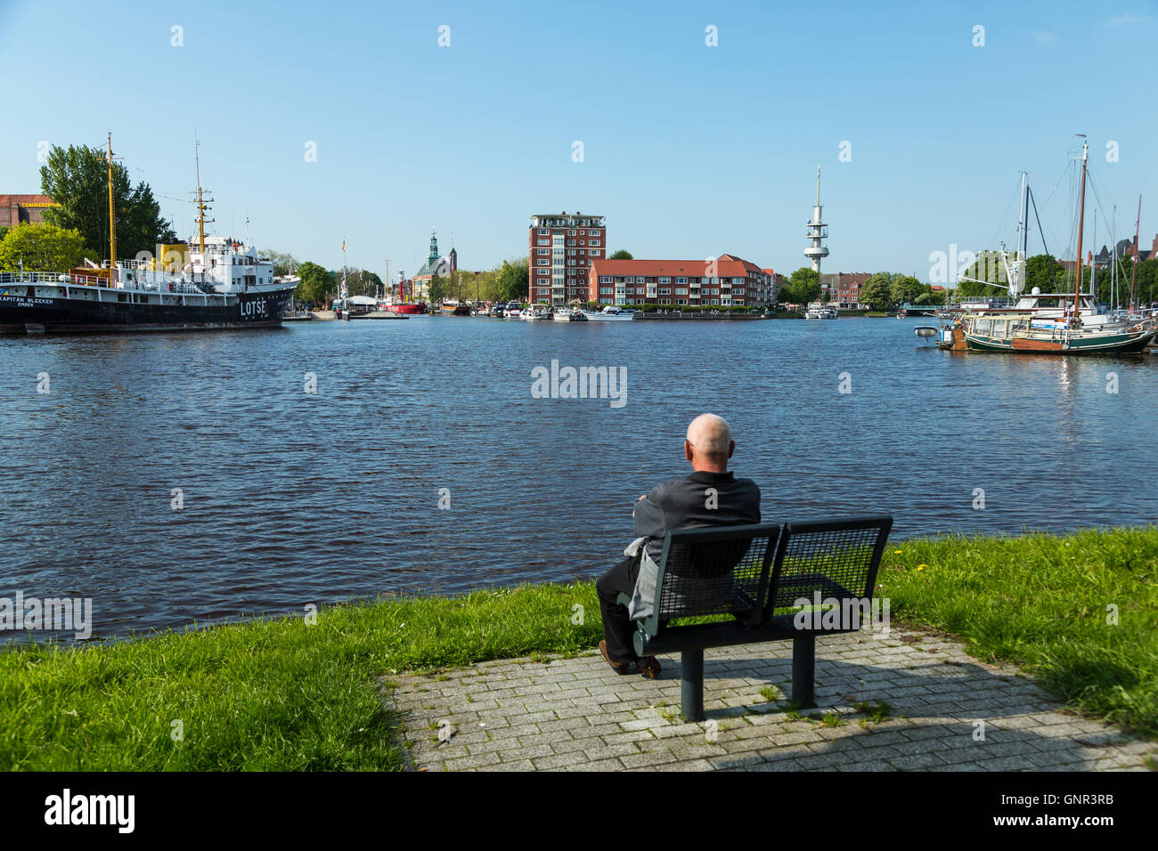 Emden, Germany, Emden Harbour Stock Photo - Alamy