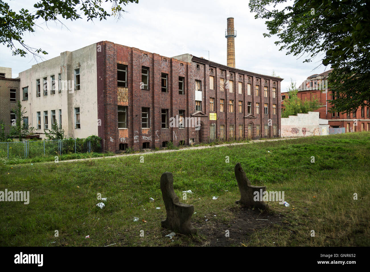 Gubin, Poland, industrial ruin Stock Photo - Alamy