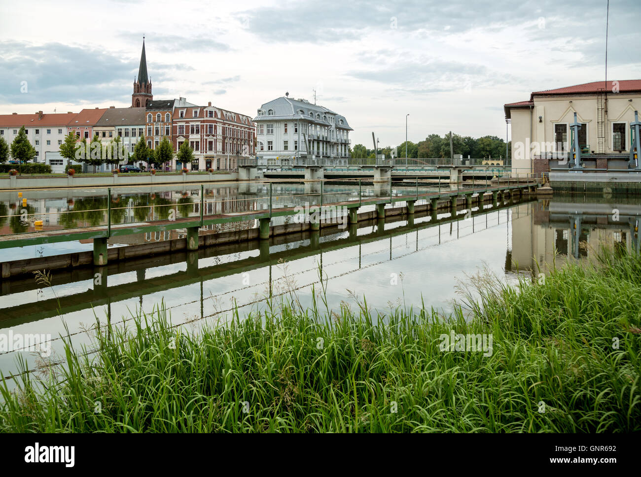 Gubin, Poland, view over the Neisse to Germany Guben Stock Photo - Alamy
