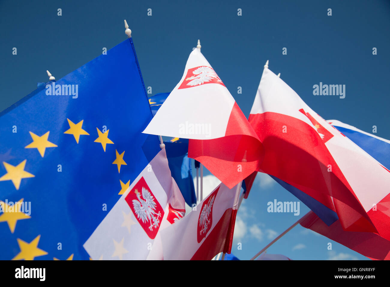 Flags of warsaw hi-res stock photography and images - Alamy