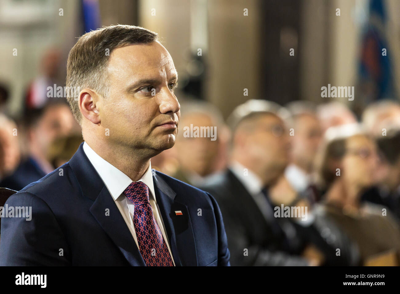 Poznan, Poland, Andrzej Duda, Polish President, at a Mass on the 60th ...