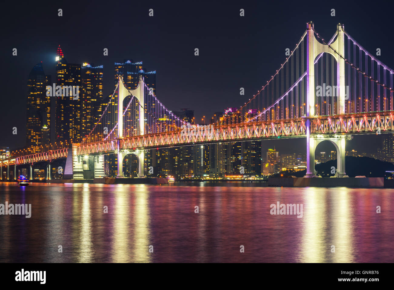 Gwangan Bridge in Busan City , South Korea Stock Photo - Alamy
