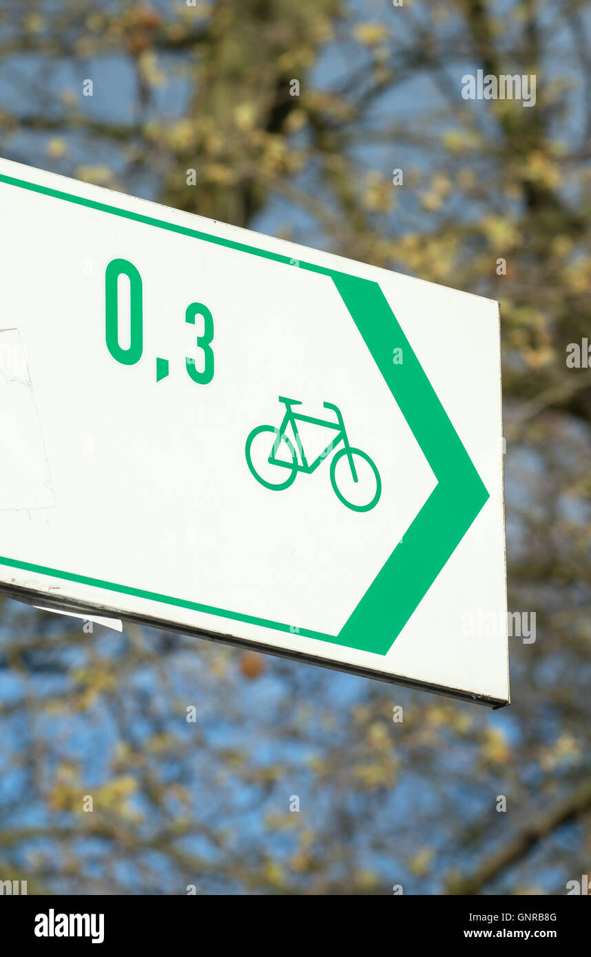 Berlin Germany Traffic Signs Bicycle High Resolution Stock Photography ...