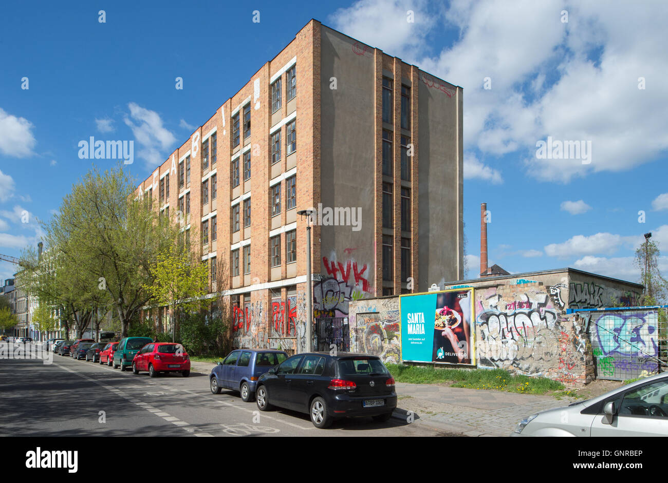 Berlin, Germany, on the fallow Koepenicker Street with DDR Panel Stock ...