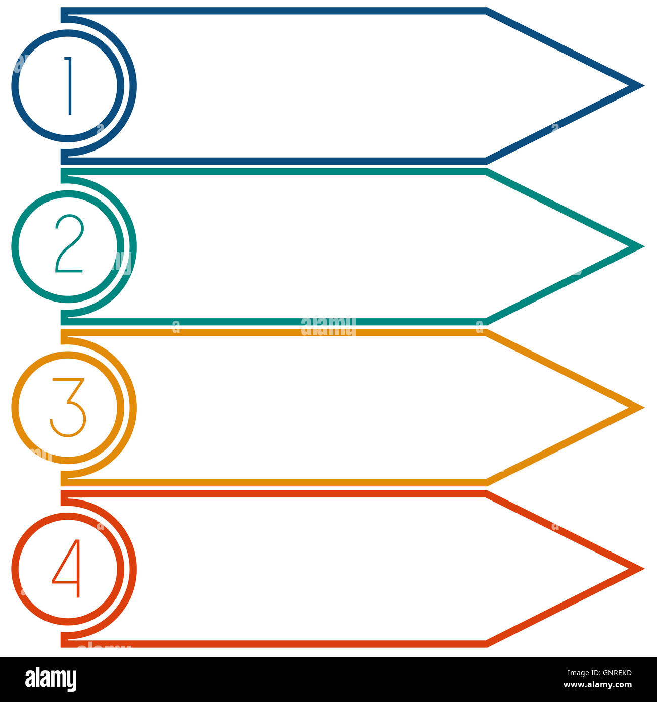 Template from Colourful lines with text areas on four positions Stock ...