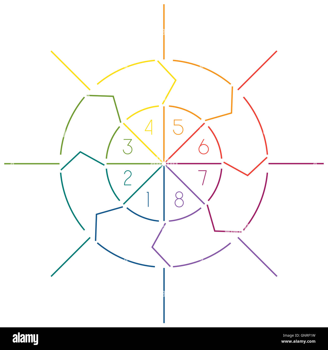 8 circle hi-res stock photography and images - Alamy