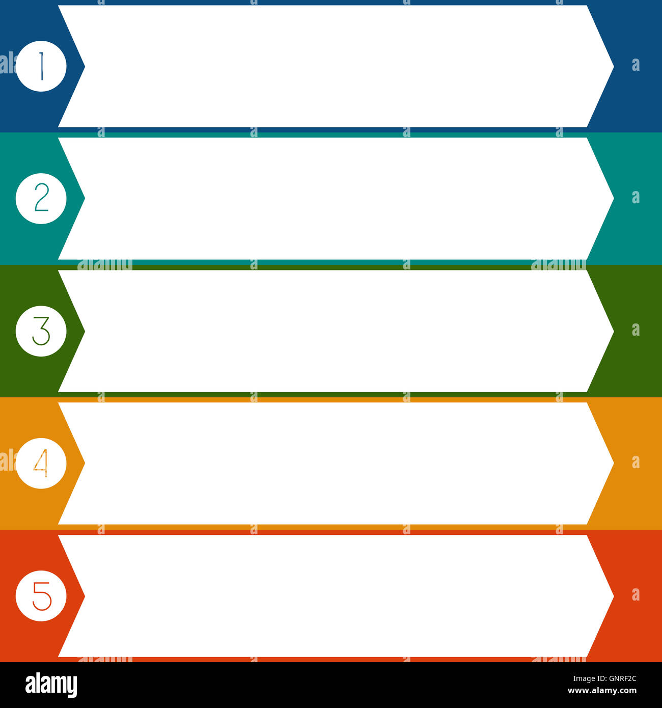 Infographic Colourful arrows template from white strips with text areas ...