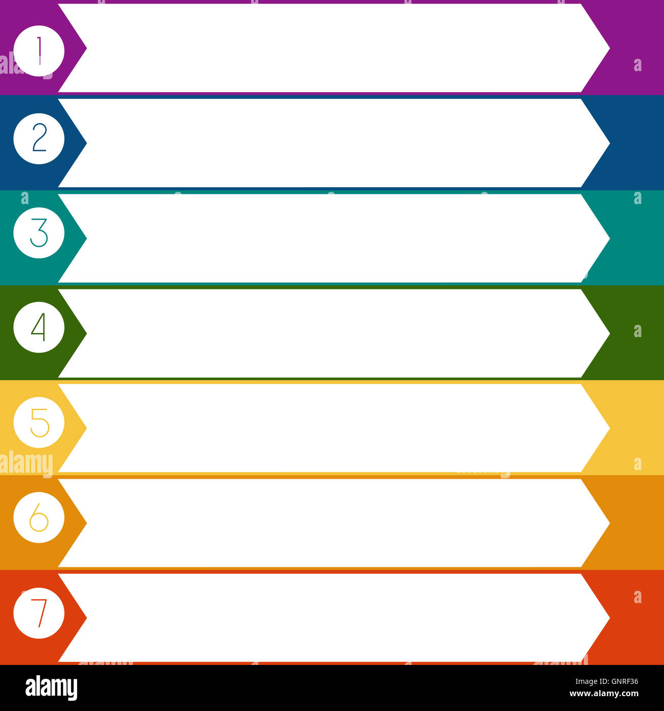 Infographic Colourful arrows template from white strips with text areas ...