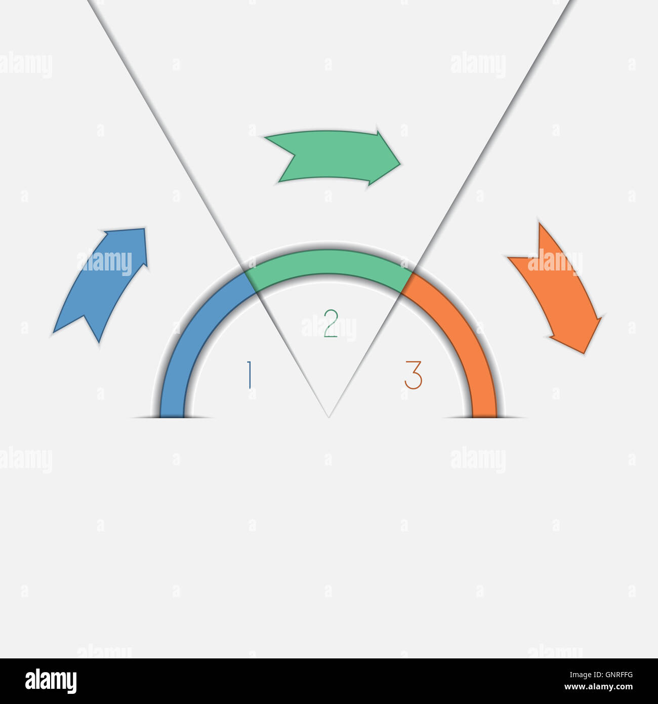 Colour arrows infographic 3 hi-res stock photography and images - Alamy
