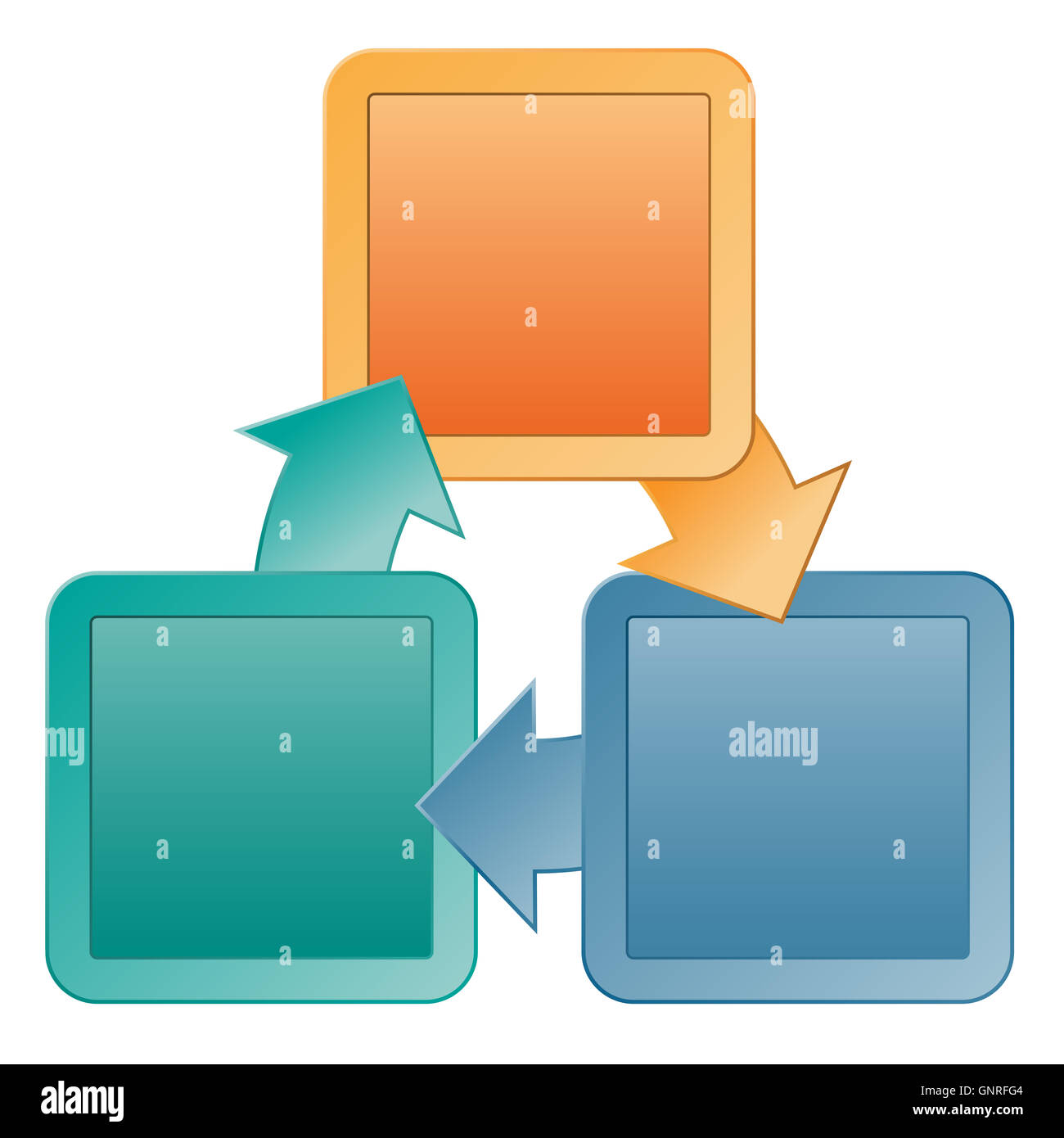 Infographic cyclic business process or workflow for success project ...