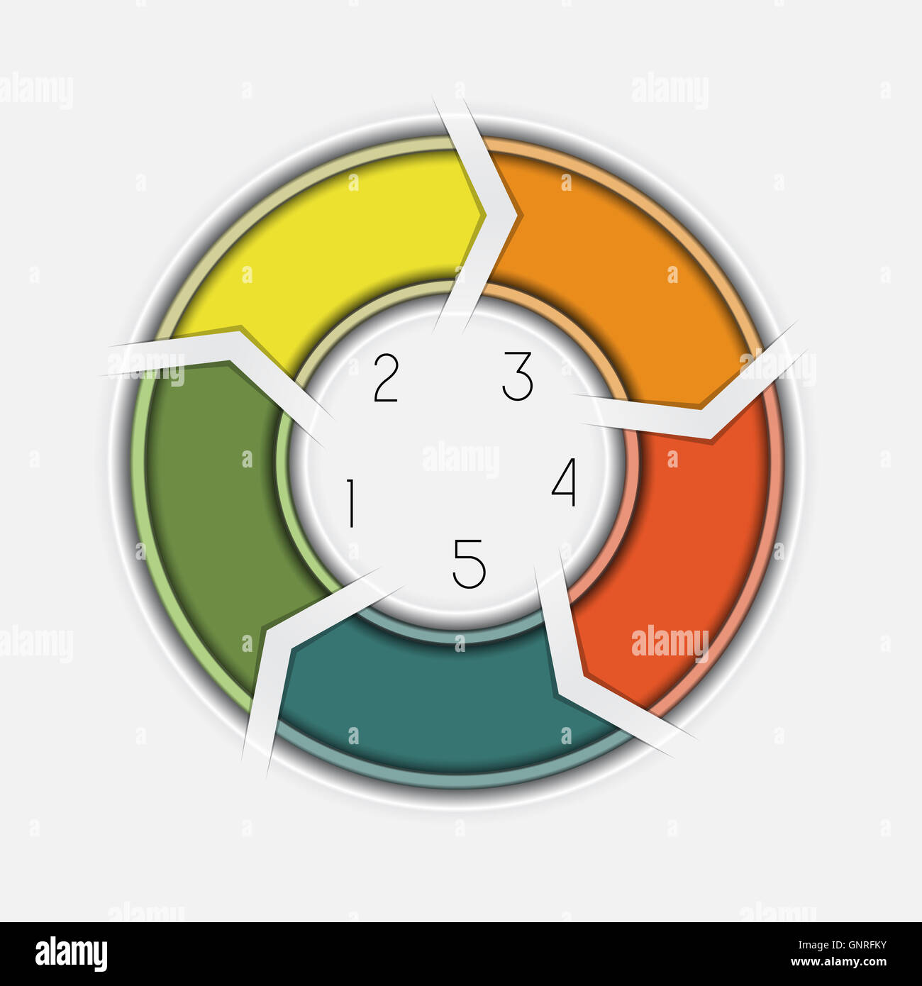 Template text areas on five positions hi-res stock photography and ...