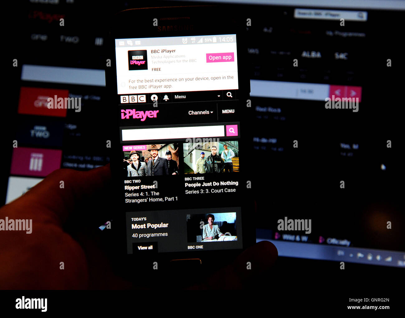 BBC iPlayer on an smartphone and laptop, as viewers will have to ...