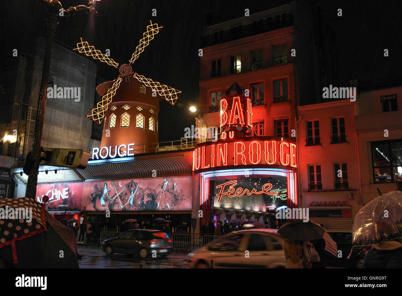 Famous Moulin Rouge in Paris - France - Europe Stock Photo - Alamy