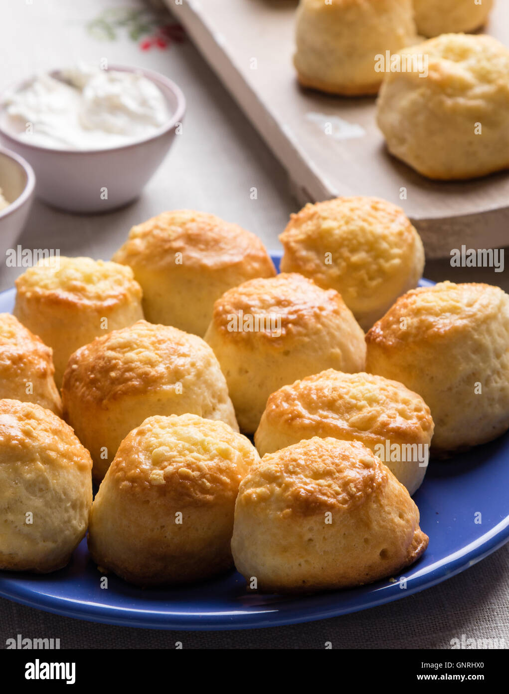 Cheese scone plate hi-res stock photography and images - Alamy