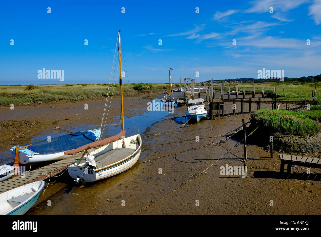 morston quay, north norfolk, england Stock Photo - Alamy