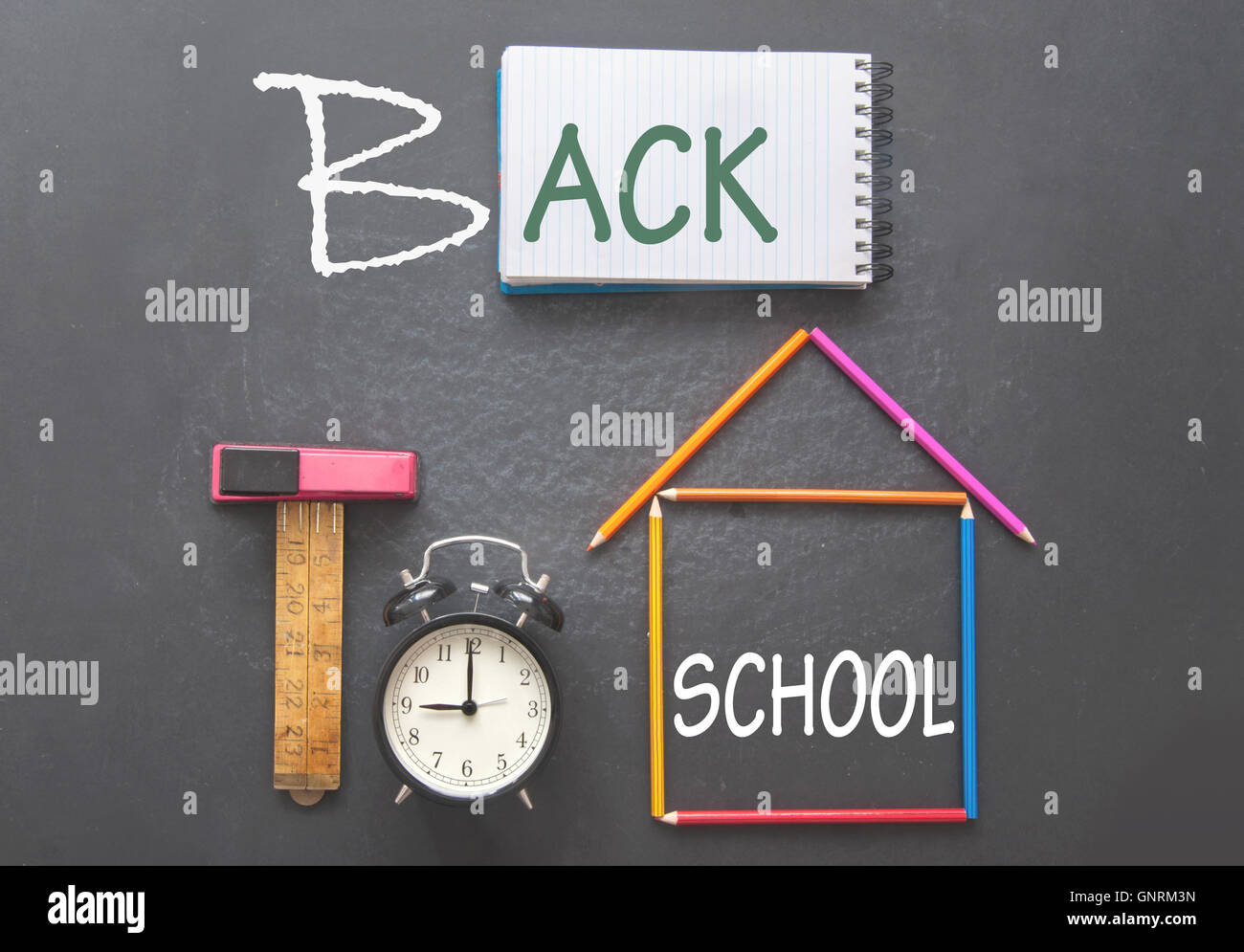 Back to school education background Stock Photo - Alamy