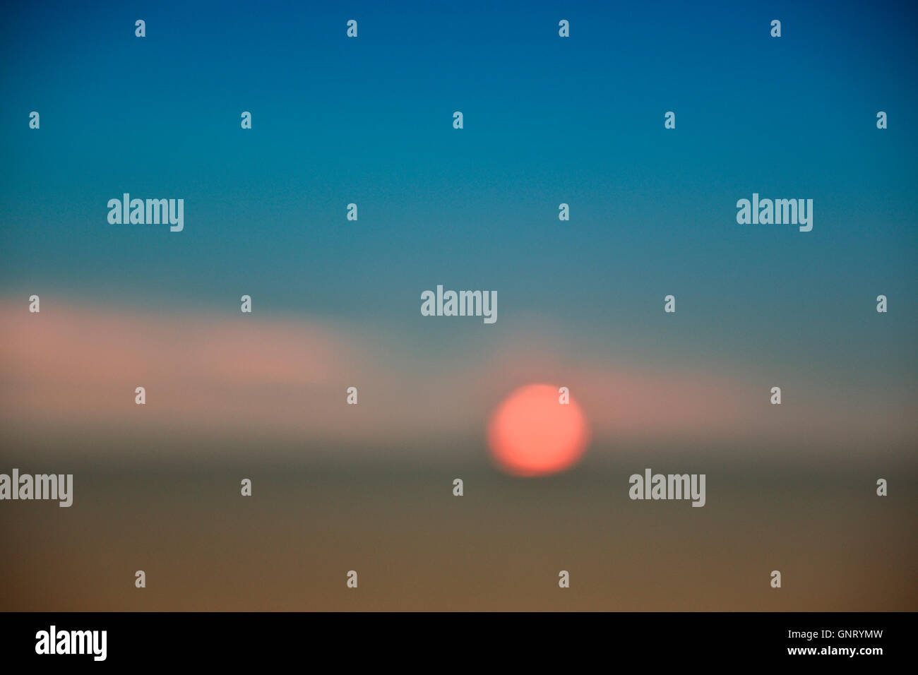 Blurry sunset over the Pacific Ocean Stock Photo - Alamy