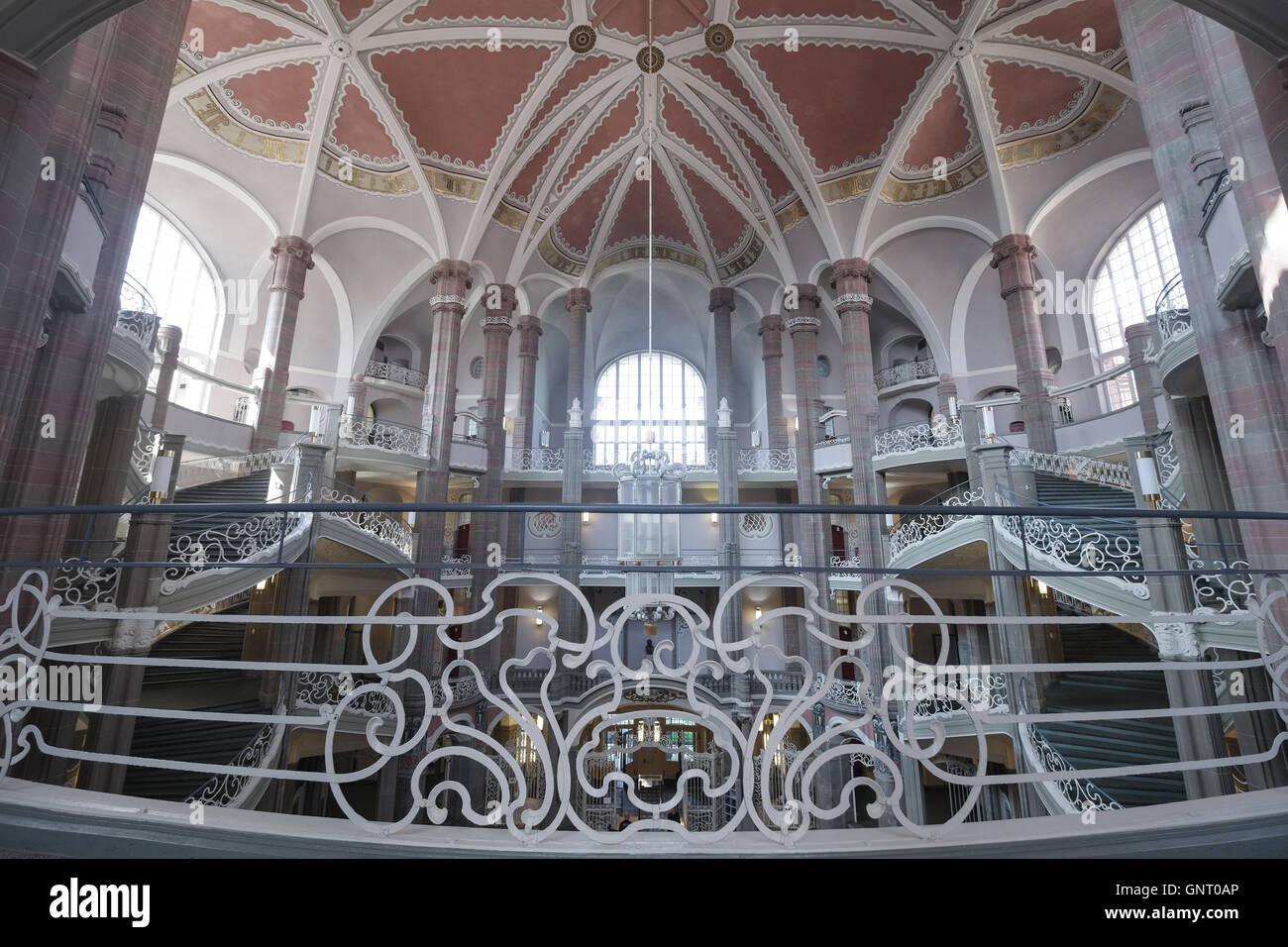 Berlin, Germany, Interior of the main hall of the district court center ...