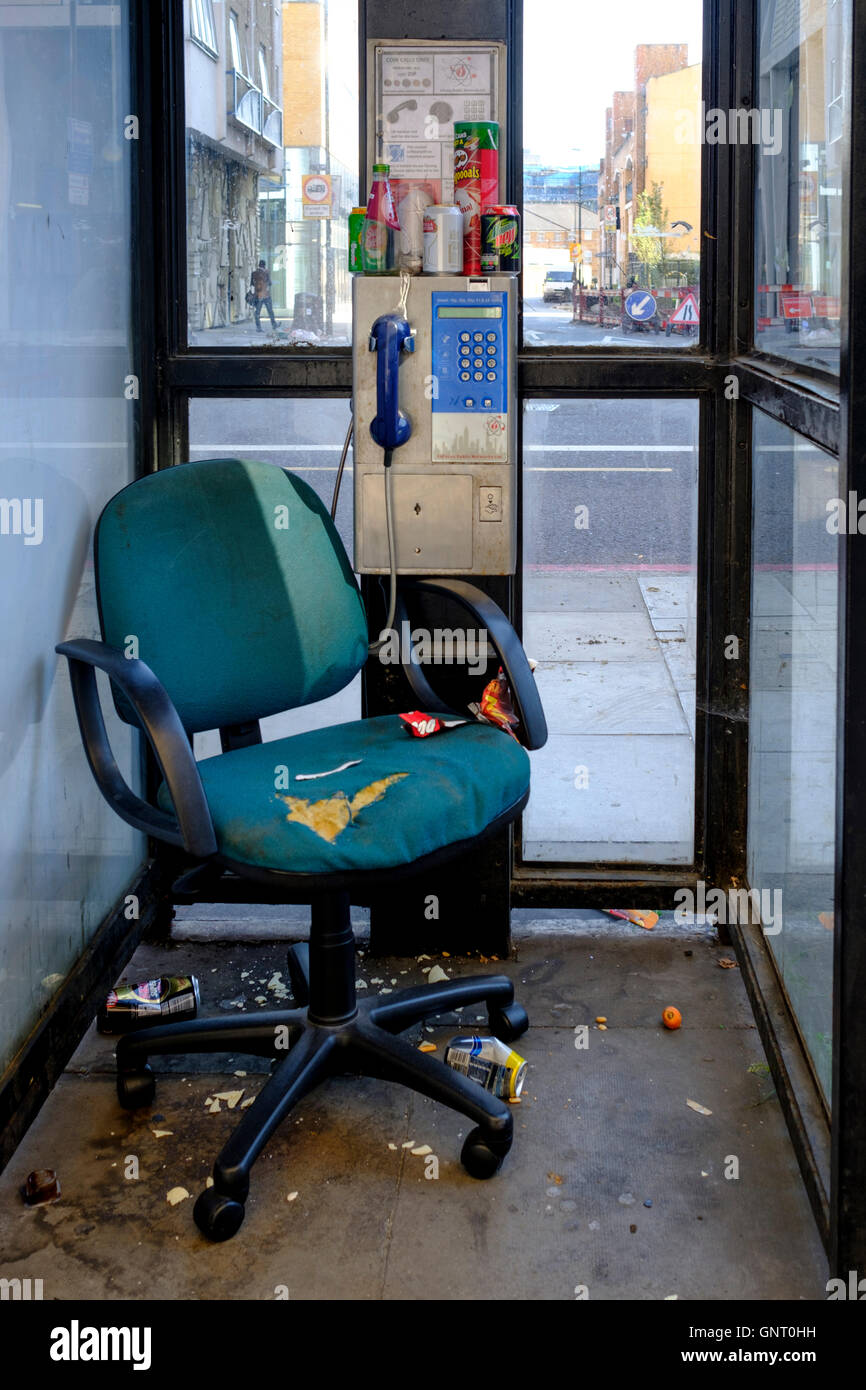 Inside telephone box hi-res stock photography and images - Alamy