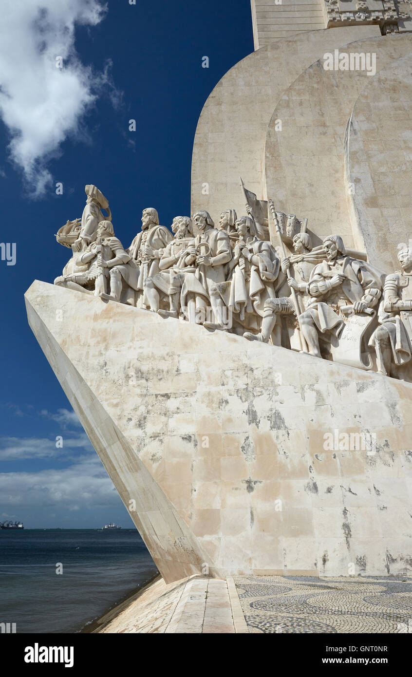 Lisbon, Portugal, the monument Padrao dos Descobrimentos Stock Photo ...