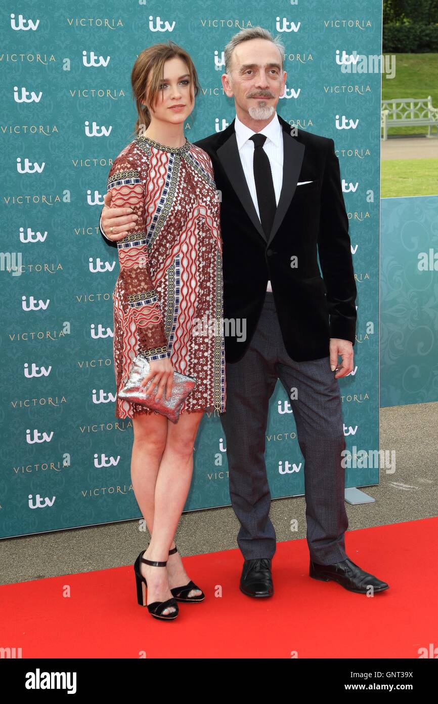 London, UK. Adrian Schiller and Sophie Cookson at the World Premiere of ...