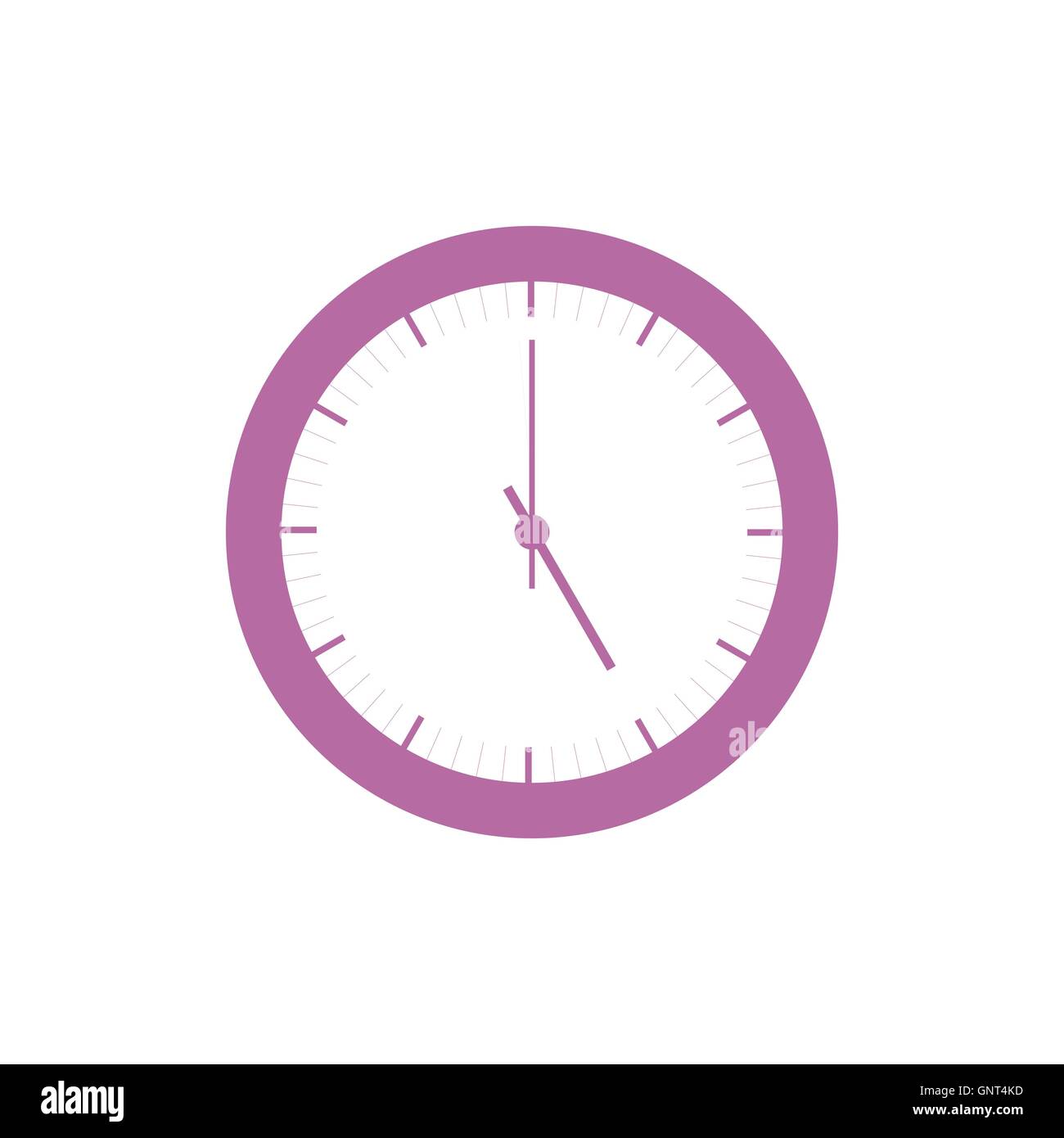 Stylized icon of colored clock on a white background Stock Vector Image ...