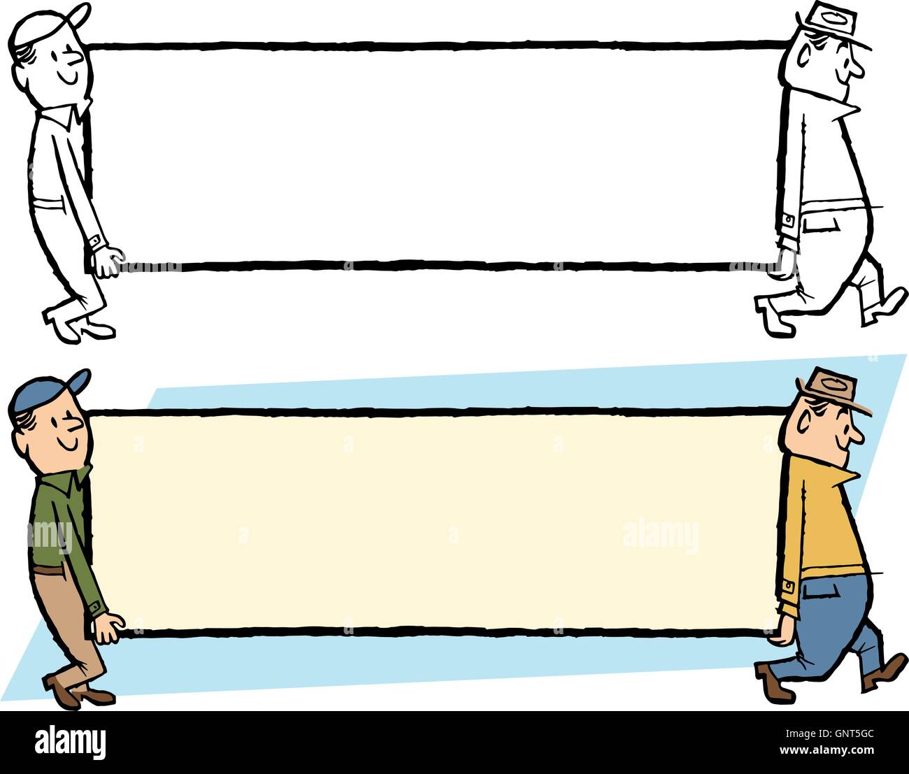 Two men walking Stock Vector Images - Alamy