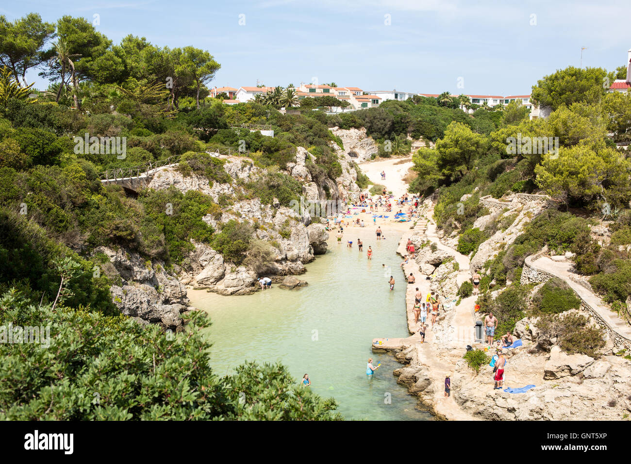 Best beach in Menorca (Minorca) - Balearic Islands, Spain Stock Photo ...