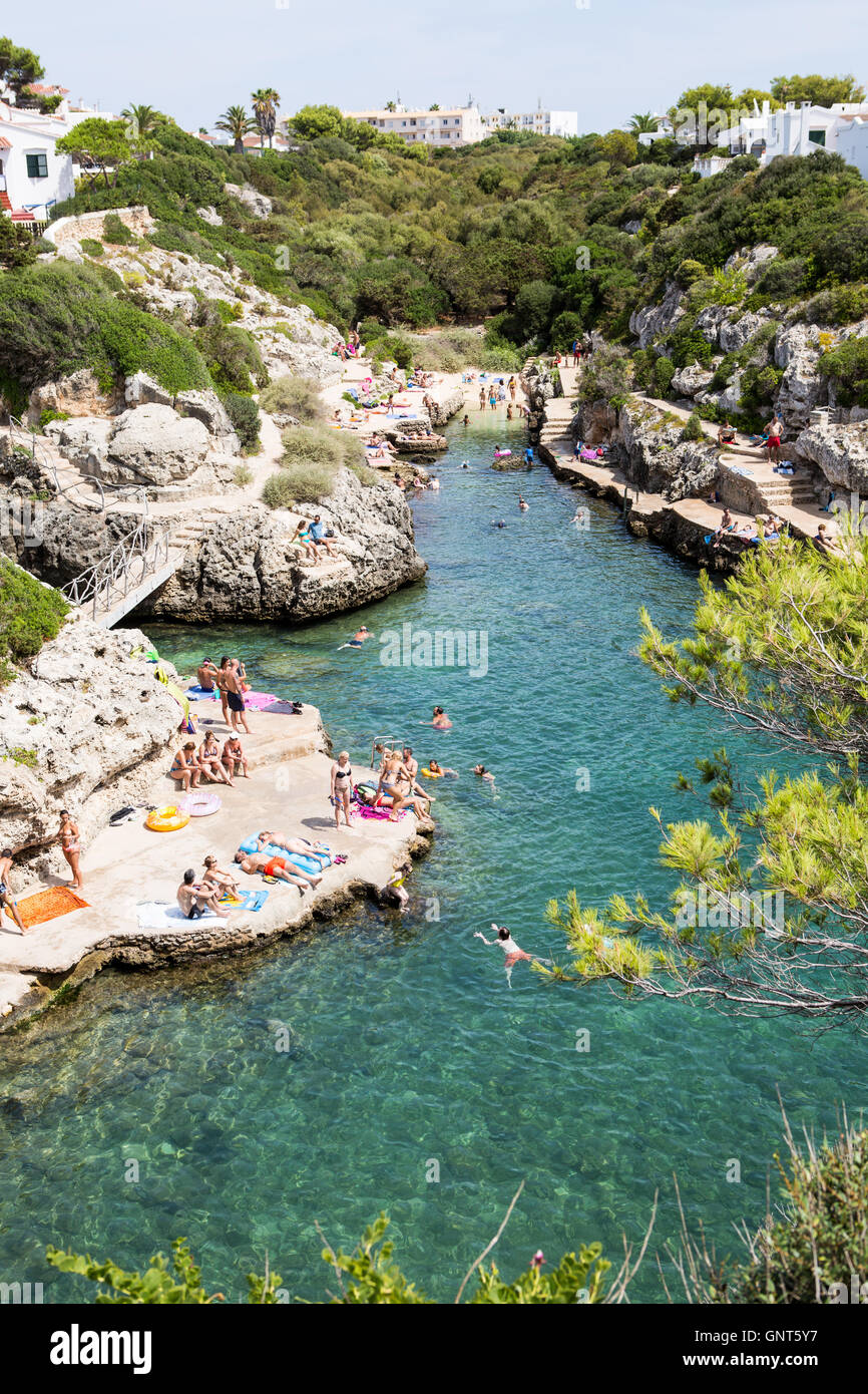 Best beach in Menorca (Minorca) - Balearic Islands, Spain Stock Photo ...