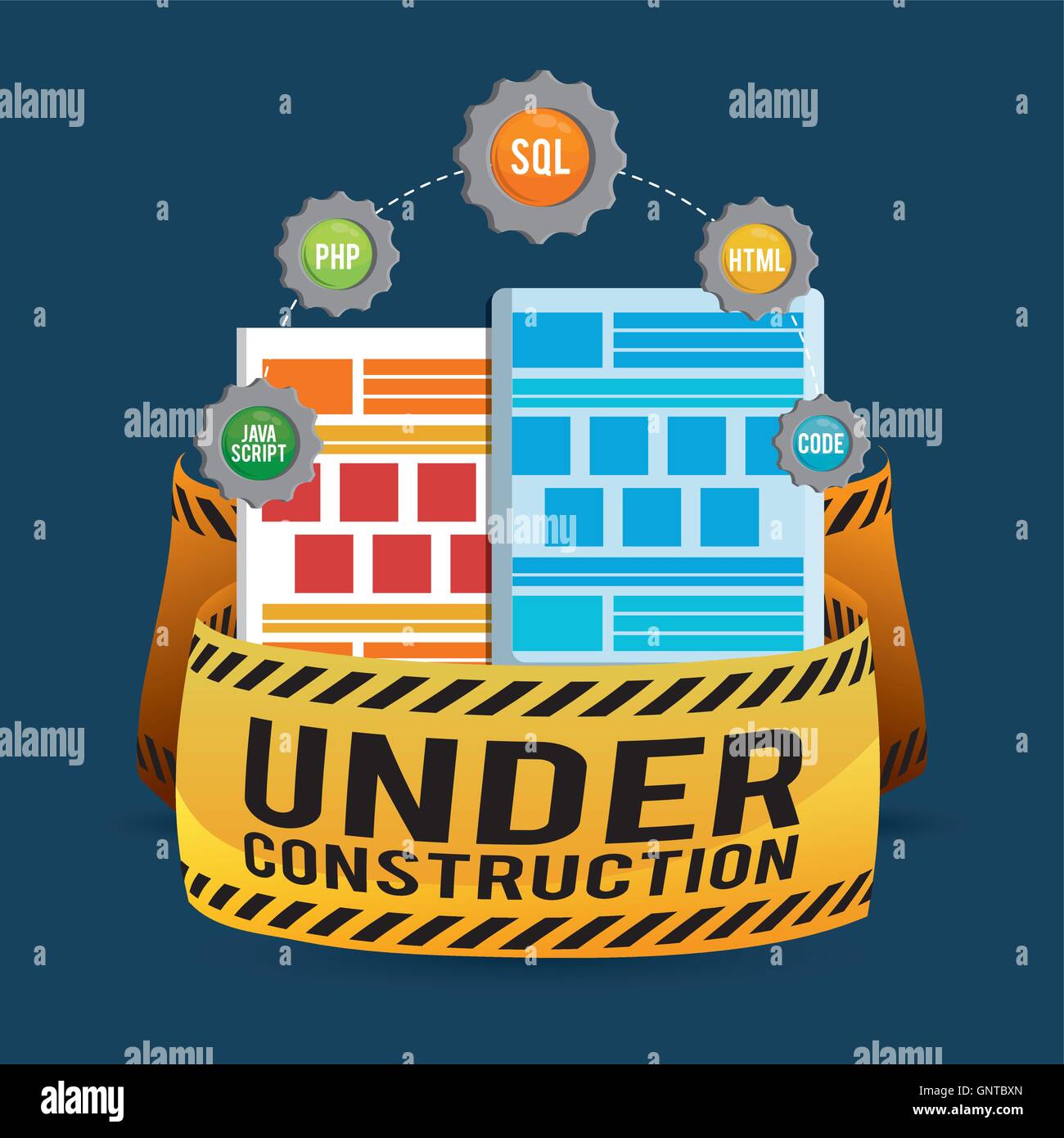 site under construction design Stock Vector Image & Art - Alamy