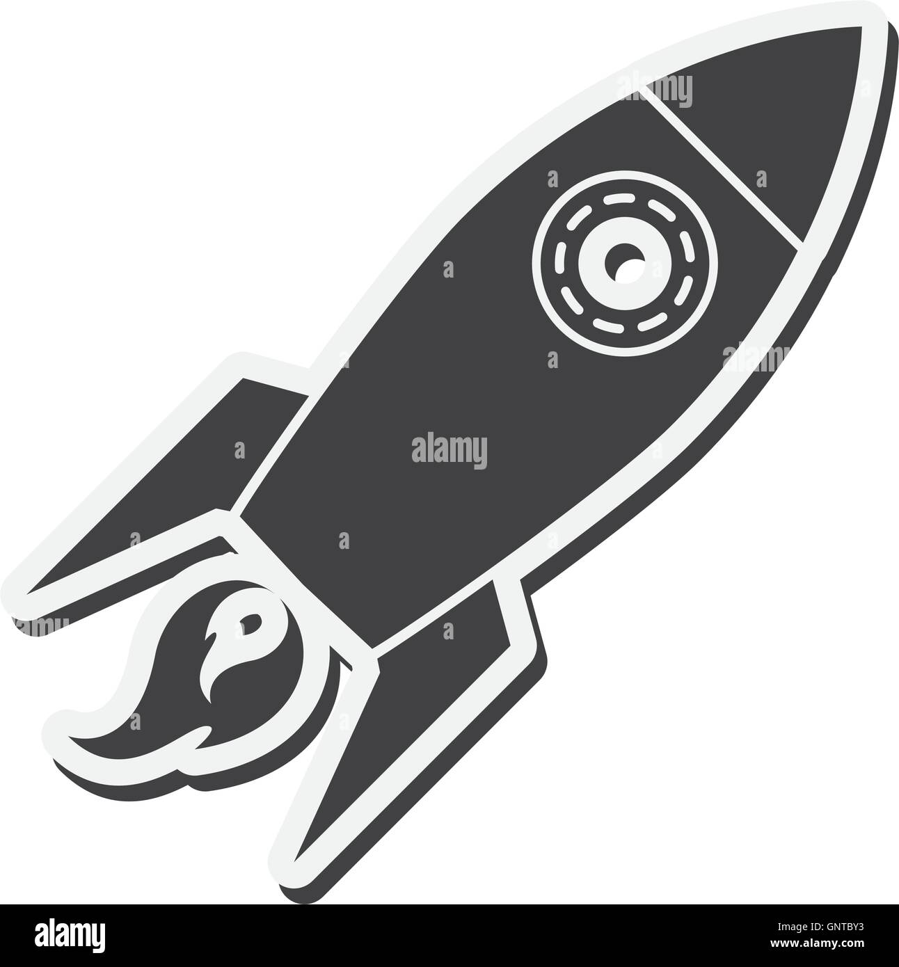 rocket flame spaceship design Stock Vector Image & Art - Alamy