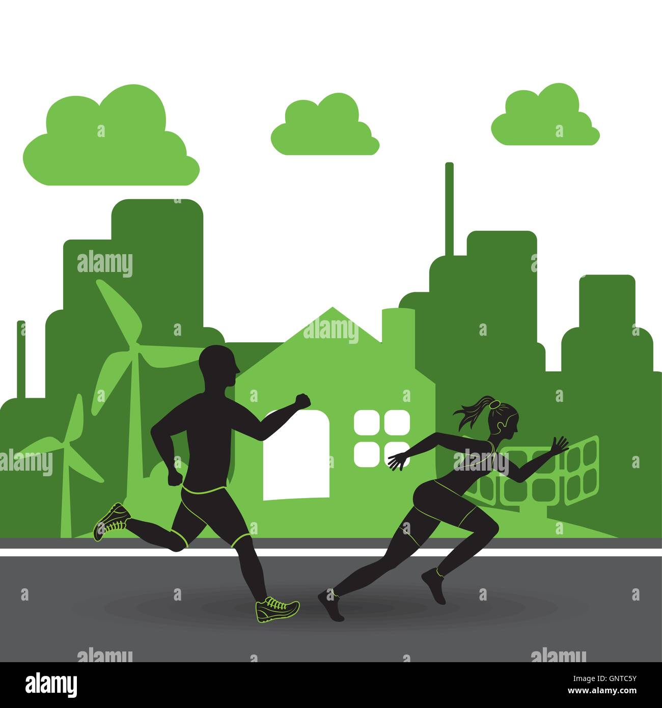 runner athlete running design Stock Vector Image & Art - Alamy