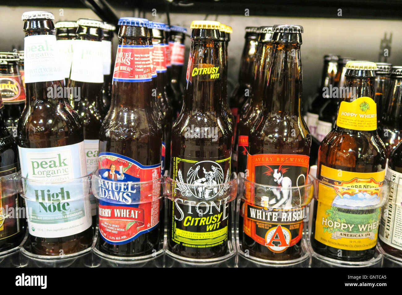 Craft Beer Section at Wegmans Grocery Store, Westwood, Massachusetts ...