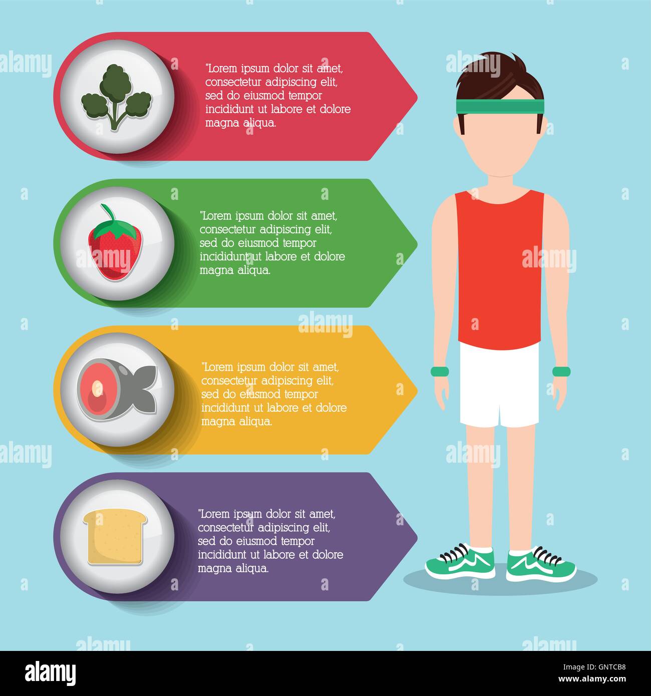 man boy healthy lifestyle design Stock Vector Image & Art - Alamy