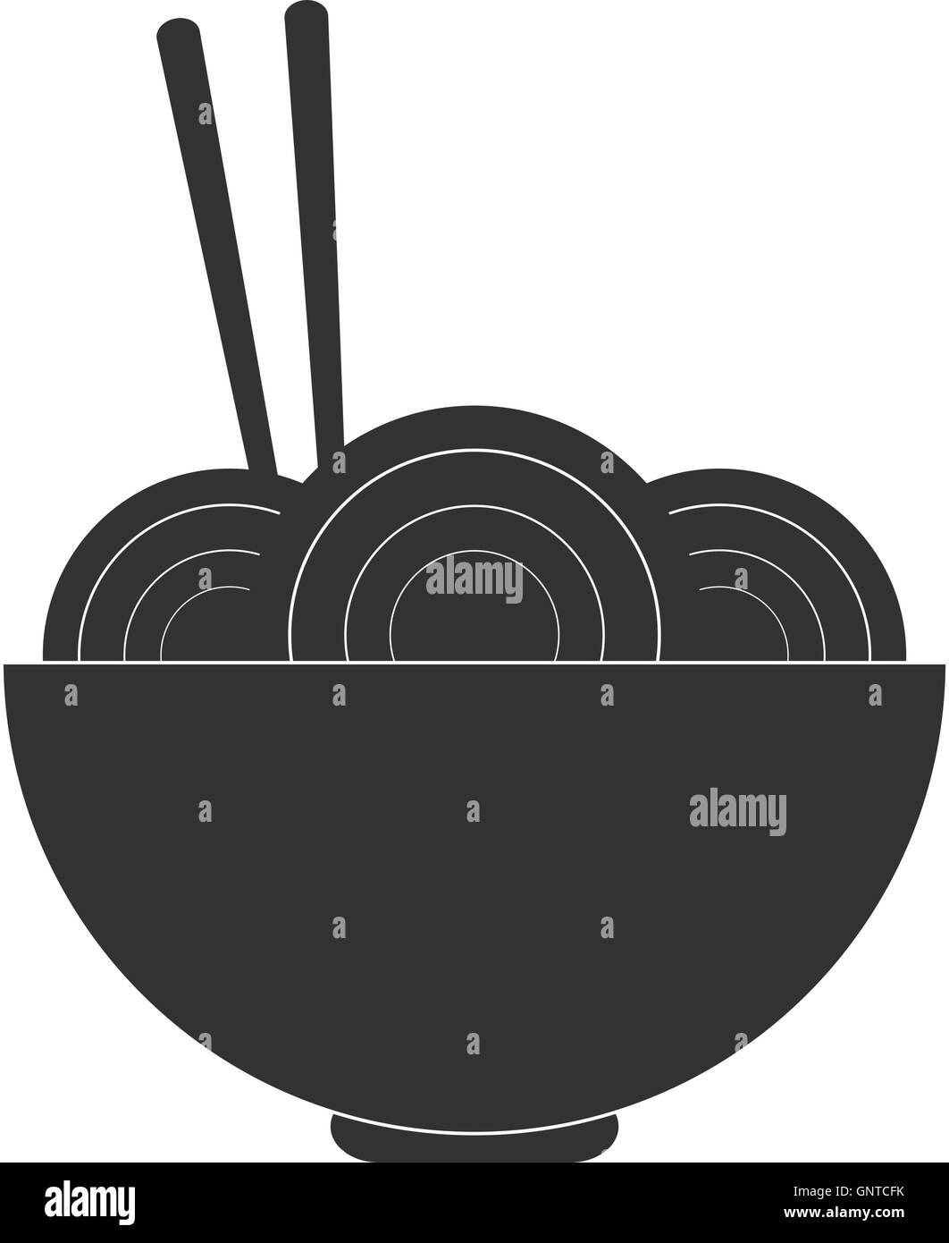 noodle bowl food design Stock Vector Image & Art - Alamy